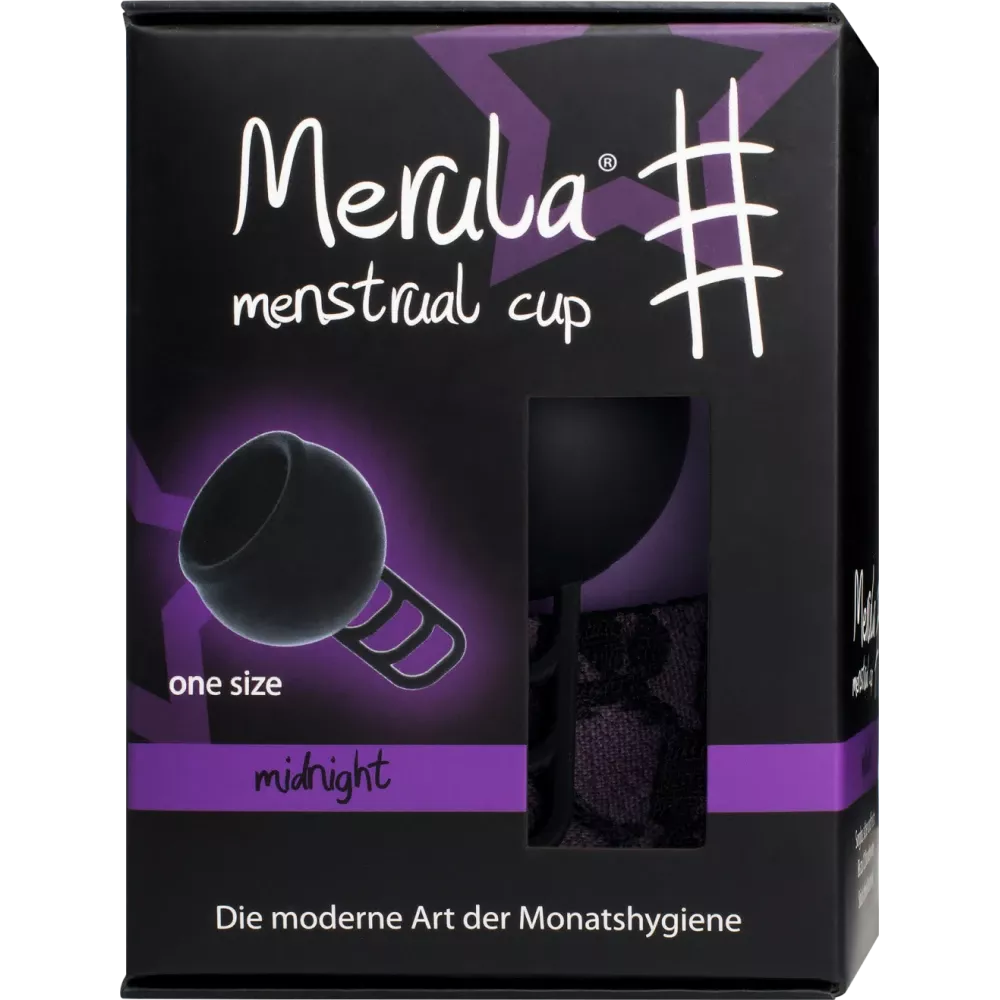 Merula Menstruatiecup zwart, 1 stuk