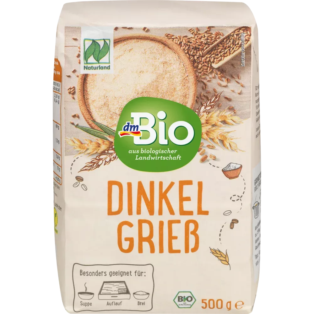 dmBio Griesmeel, spelt, Naturland, 500 g
