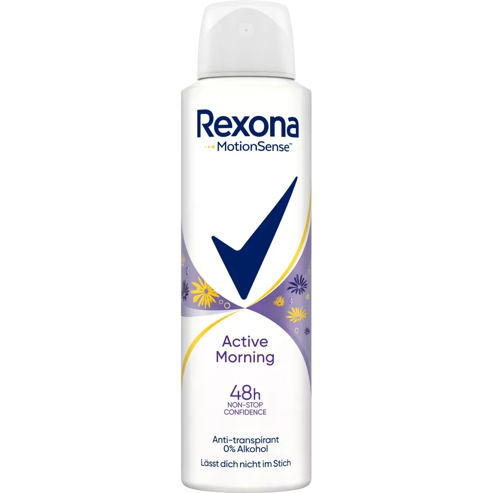 Rexona Active Morning Antiperspirant Deodorant Spray, 150 ml