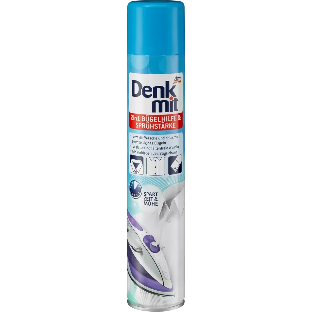 Denkmit Strijkhulp & zetmeelspray 2in1, 500 ml