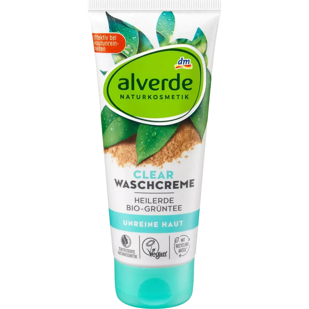 alverde NATURKOSMETIK Clear Wash Cream, 100 ml
