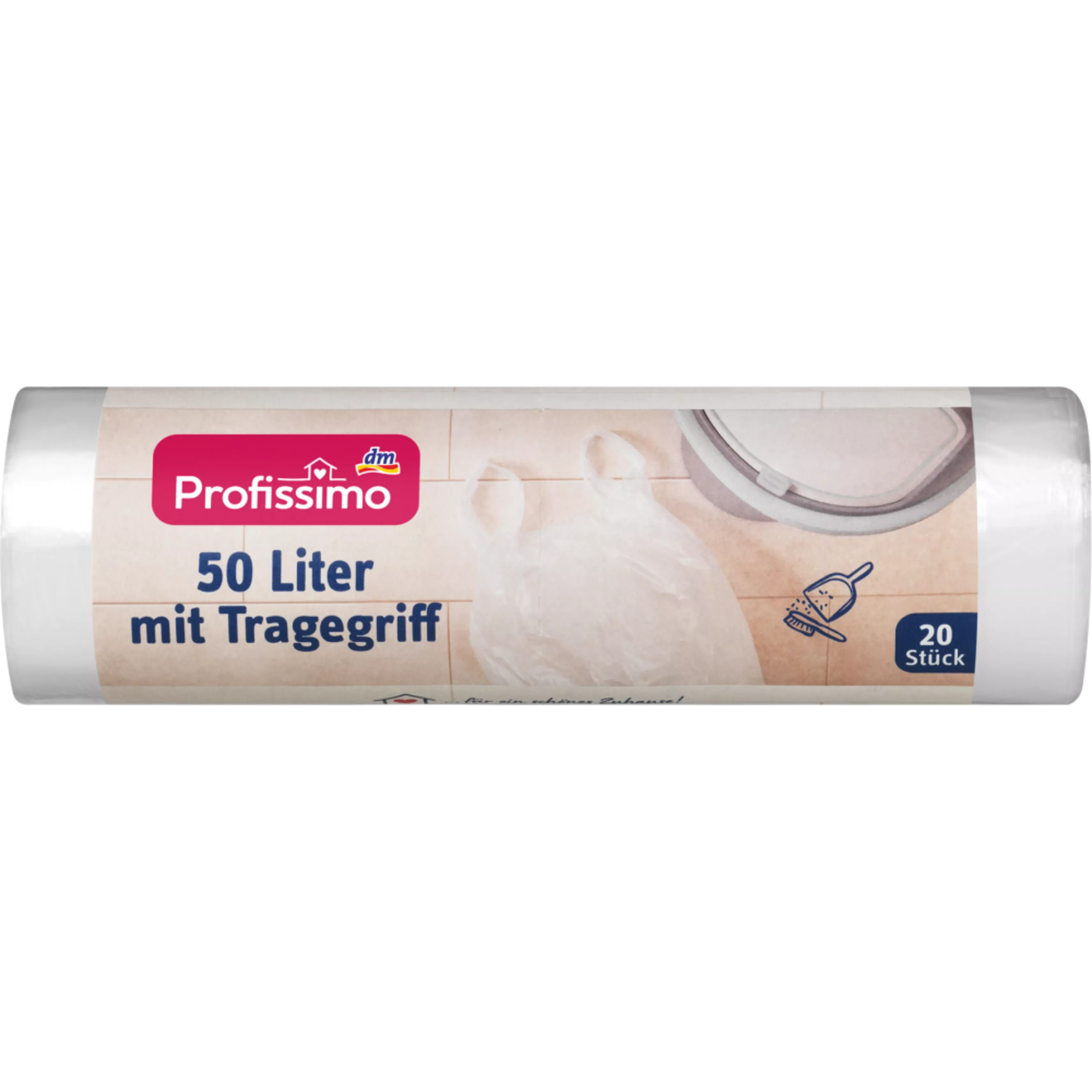 Profissimo Afvalzakken 50L met handvat, 20 stuks.