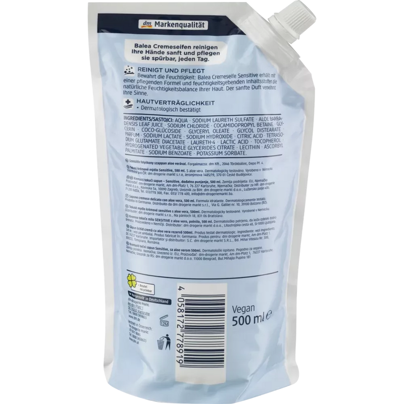 Balea Vloeibare zeep Sensitive NF, 500 ml