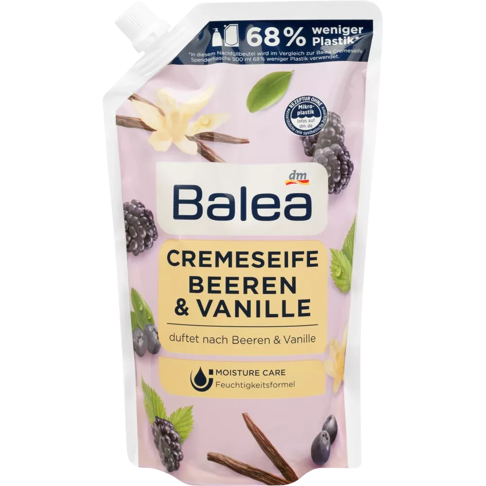 Balea Crème Zeep Bessen & Vanille Navulling, 0.5 ml